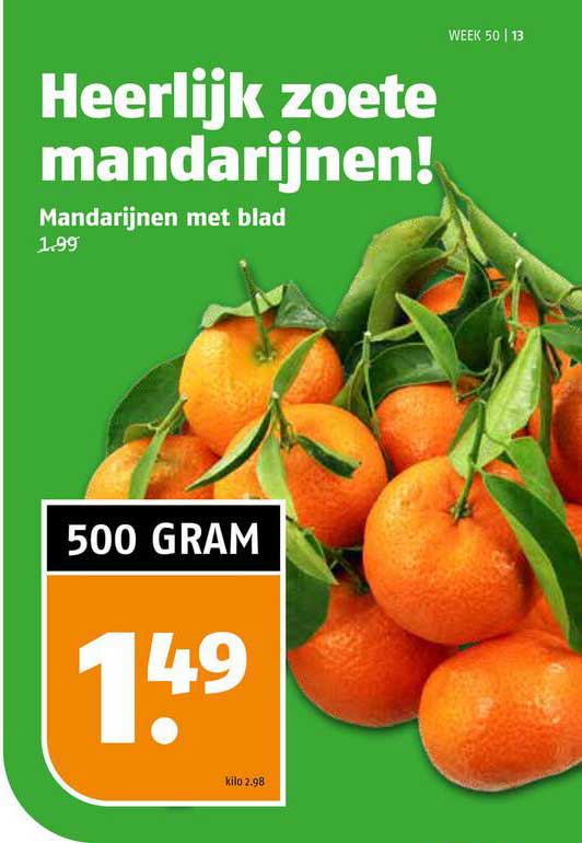 Mandarijnen Met Blad Aanbieding bij Poiesz - 1Folders.nl