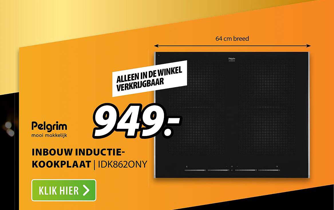 Pelgrim Inbouw Inductiekookplaat | IDK862ONY Aanbieding bij Expert ...