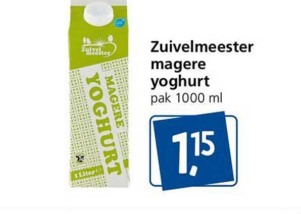 Zuivelmeester Magere Yoghurt Aanbieding bij Jan Linders - 1Folders.nl