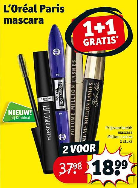 L'Oréal Paris Mascara Aanbieding bij Kruidvat - 1Folders.nl