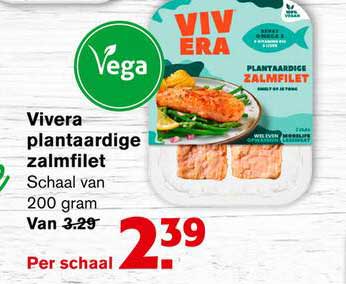 Vivera Plantaardige Zalmfilet Aanbieding bij Hoogvliet - 1Folders.nl