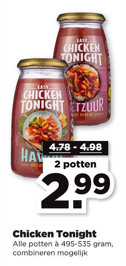 Chicken Tonight Aanbieding bij PLUS - 1Folders.nl