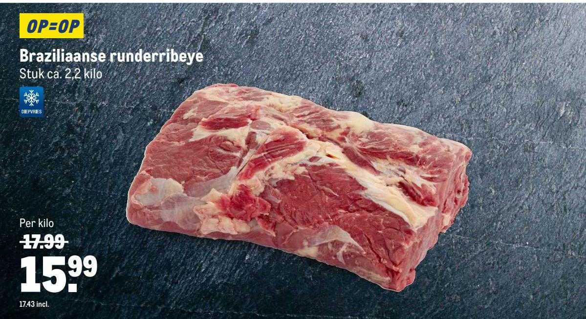 Braziliaanse Runderribeye Aanbieding bij Makro - 1Folders.nl