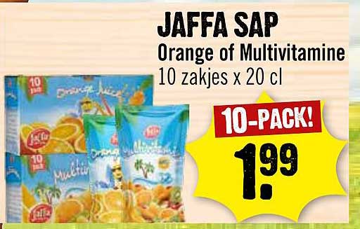 Jaffa Sap Orange Of Multivitamine Aanbieding bij Dirck III - 1Folders.nl
