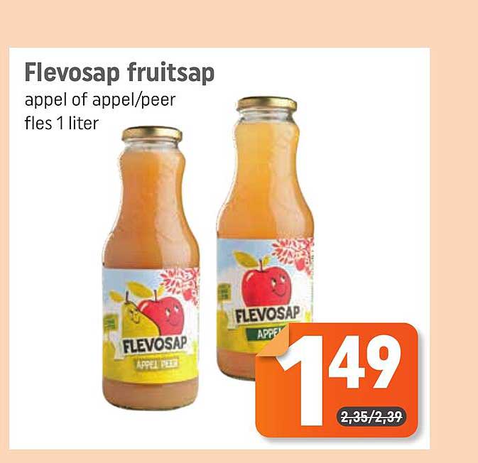 Flevosap Fruitsap Aanbieding bij Dagwinkel - 1Folders.nl