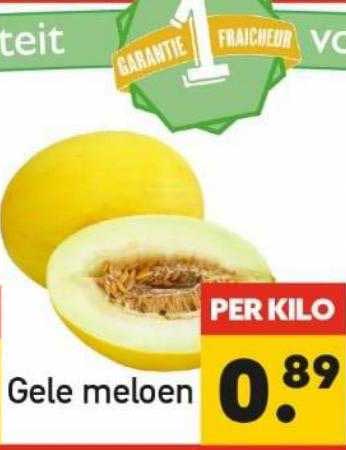 Gele Meloen Aanbieding bij Tanger Markt - 1Folders.nl