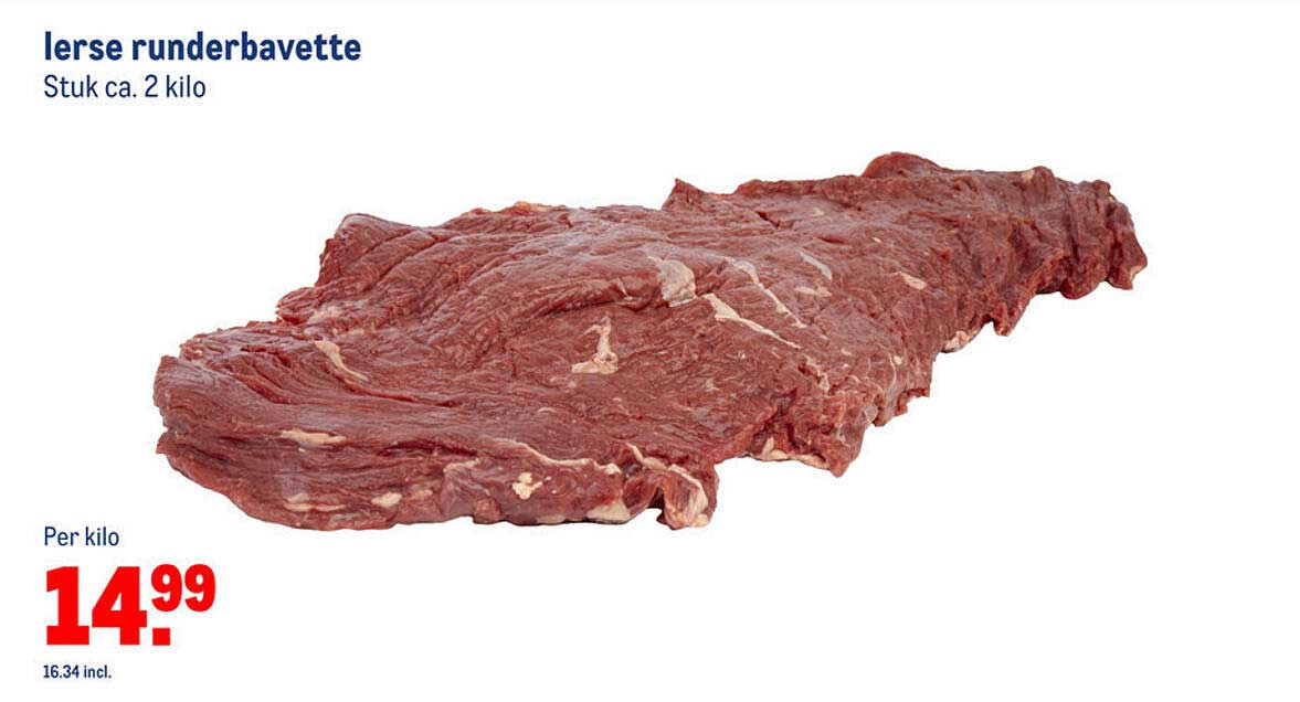 Lerse Runderbavette Aanbieding bij Makro - 1Folders.nl