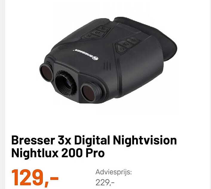 Bresser 3x Digital Nightvision Nightlux 200 Pro Aanbieding bij Kamera ...