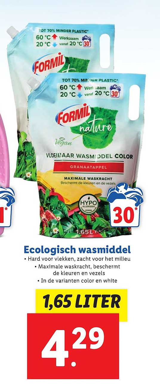Formil Ecologisch Wasmiddel Aanbieding bij Lidl - 1Folders.nl