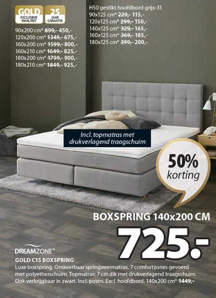 Dreamzone Gold C15 Boxspring Aanbieding bij Jysk - 1Folders.nl