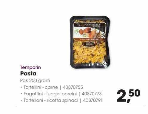 Temporin Pasta Aanbieding bij HANOS - 1Folders.nl