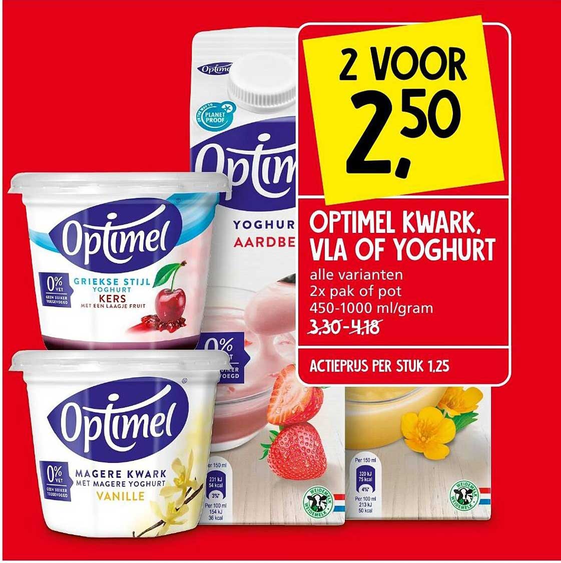 Optimel Kwark, Vla Of Yoghurt Aanbieding bij Jan Linders - 1Folders.nl