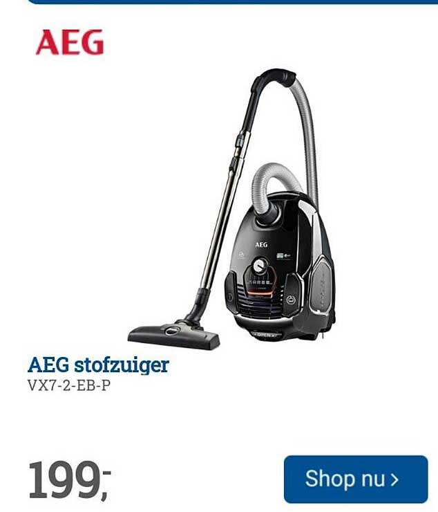 AEG Stofzuiger VX7-2-EB-P Aanbieding bij BCC - 1Folders.nl