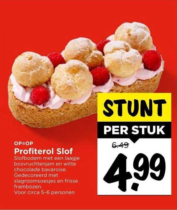 Profiterol Slof Aanbieding bij Vomar - 1Folders.nl