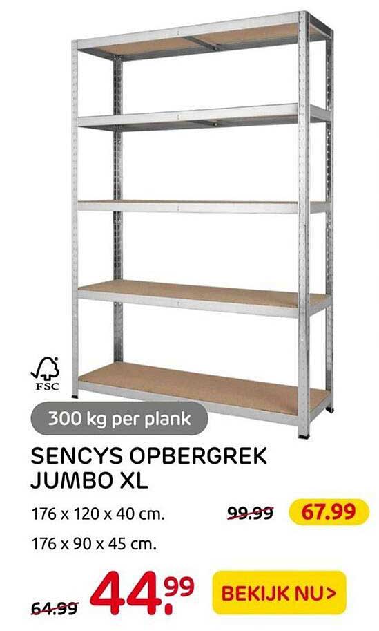 Sencys Opbergrek Jumbo XL Aanbieding bij Praxis - 1Folders.nl