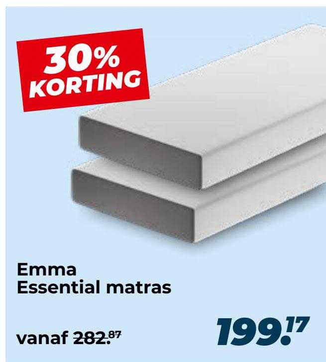 Emma Essential Matras Aanbieding bij Beddenreus - 1Folders.nl