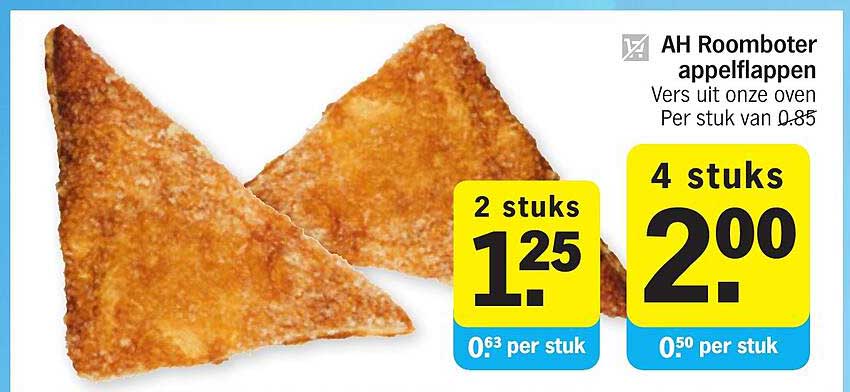 AH Roomboter Appelflappen Aanbieding bij Albert Heijn - 1Folders.nl