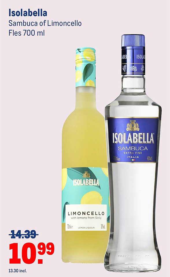 Isolabella Sambuca Of Limoncello Aanbieding bij Makro - 1Folders.nl