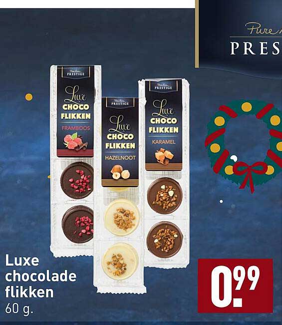 Luxe Chocolade Flikken Aanbieding bij ALDI - 1Folders.nl