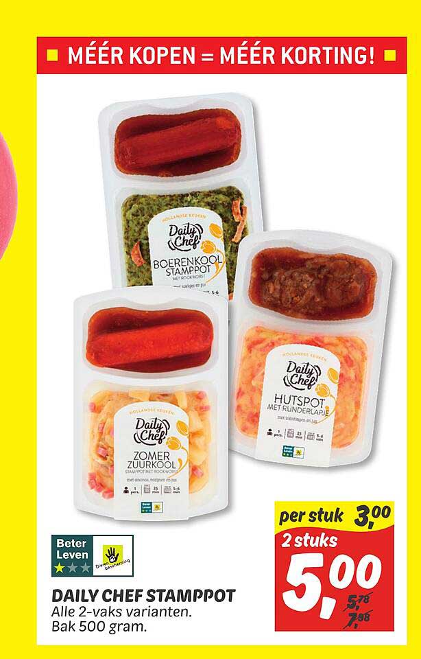Daily Chef Stamppot Aanbieding bij DekaMarkt - 1Folders.nl