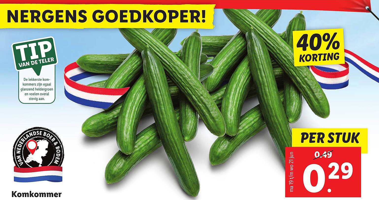 Komkommer Aanbieding bij Lidl - 1Folders.nl