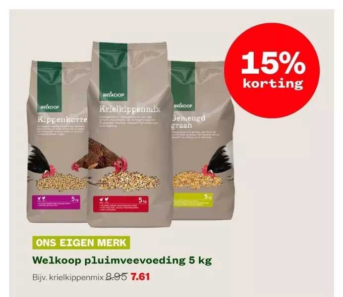 Welkoop Pluimveevoeding 5 Kg Aanbieding bij Welkoop - 1Folders.nl