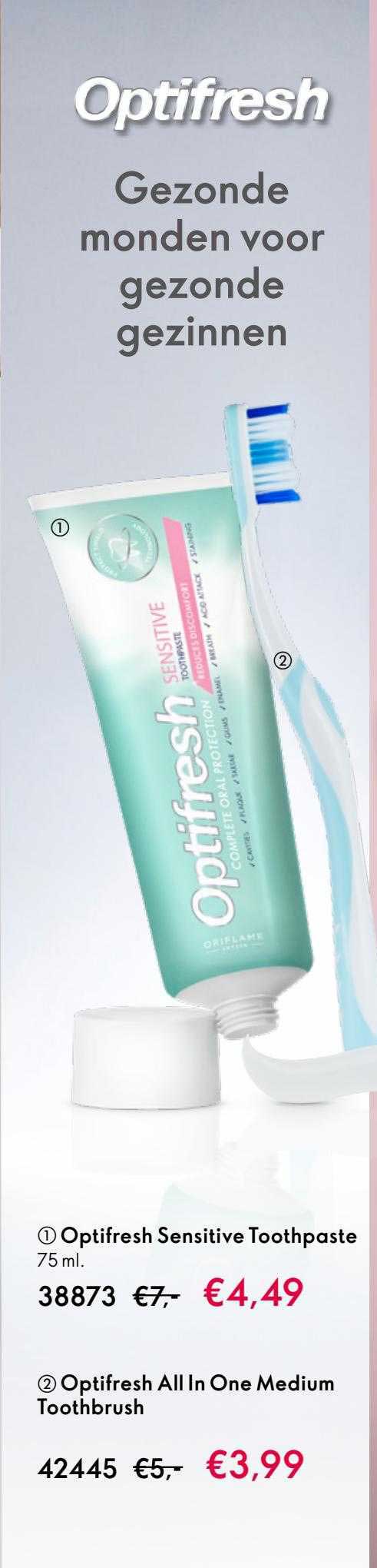 Optifresh Sensitive Toothpaste Of Optifresh All In One Medium ...