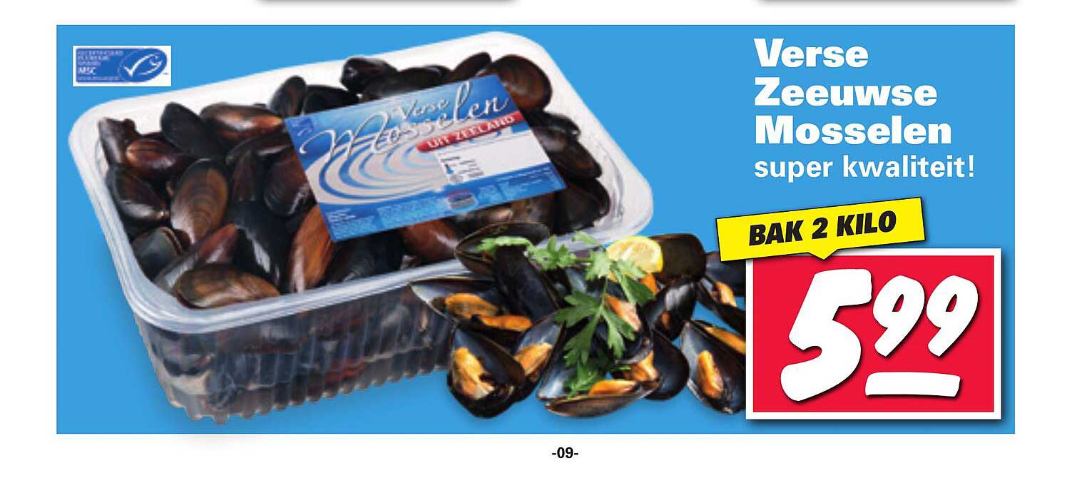 Verse Zeeuwse Mosselen Aanbieding bij Nettorama - 1Folders.nl