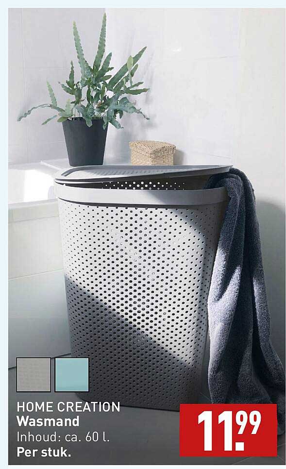 Home Creation Wasmand Aanbieding bij ALDI - 1Folders.nl