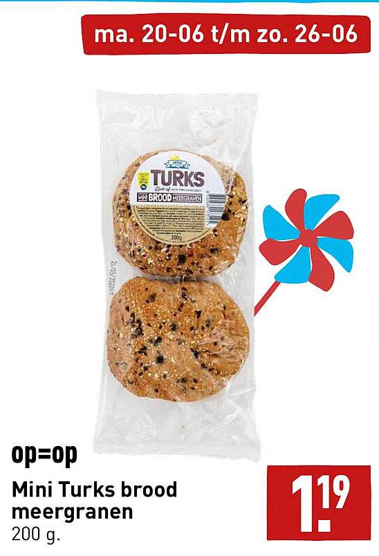 Mini Turks Brood Meergranen Aanbieding bij ALDI - 1Folders.nl