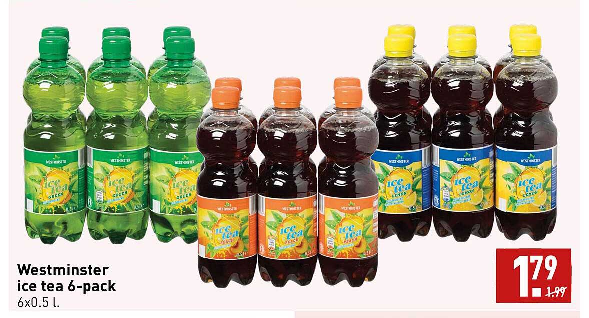 Westminster Ice Tea 6-pack Aanbieding bij ALDI - 1Folders.nl