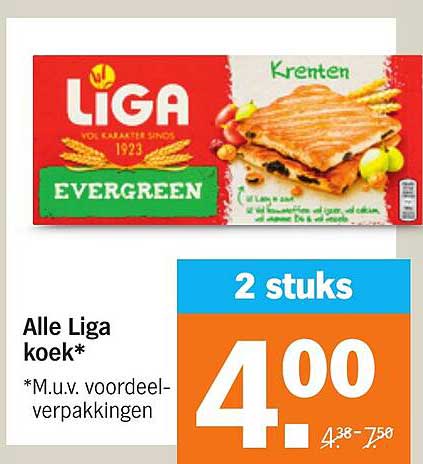 Alle Liga Koek Aanbieding bij Albert Heijn - 1Folders.nl