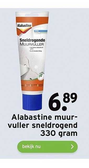 Alabastine Muurvuller Sneldrogend 330 Gram Aanbieding bij GAMMA ...