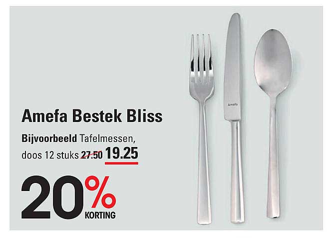 Amefa Bestek Bliss Aanbieding bij De Kweker - 1Folders.nl