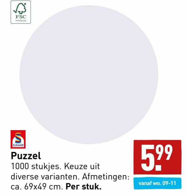 Schmidt Puzzel Aanbieding bij ALDI - 1Folders.nl