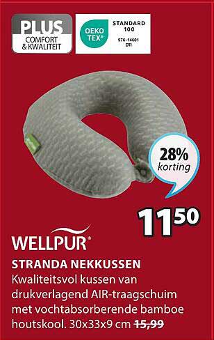 Wellpur Stranda Nekkussen Aanbieding bij Jysk - 1Folders.nl