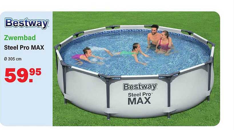 Bestway Zwembad Steel Pro Max Aanbieding bij Van Cranenbroek - 1Folders.nl