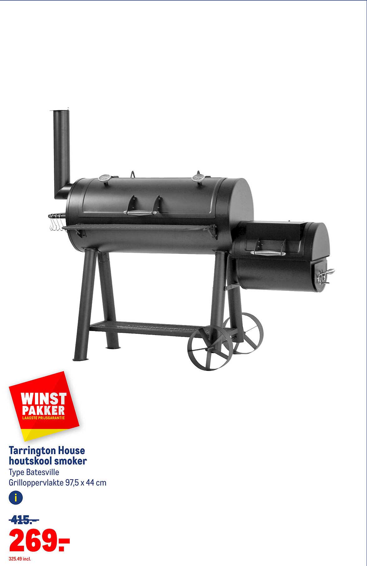 Tarrington House Houtskool Smoker Aanbieding bij Makro - 1Folders.nl