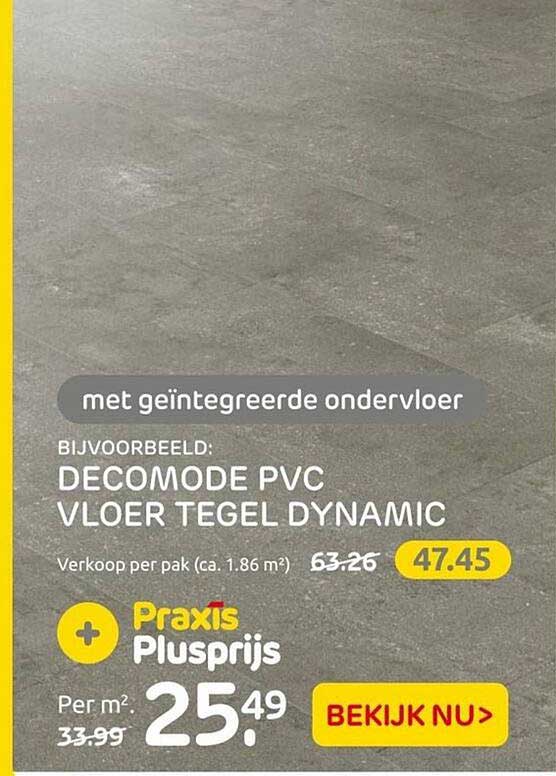 Decomode PVC Vloer Tegel Dynamic Aanbieding bij Praxis - 1Folders.nl