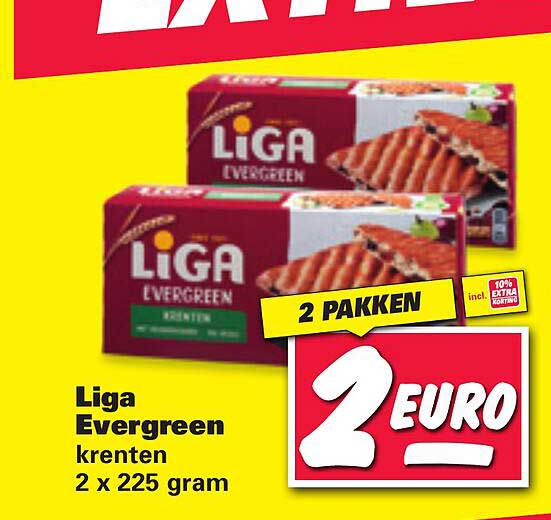 Liga Evergreen Krenten Aanbieding bij Nettorama - 1Folders.nl
