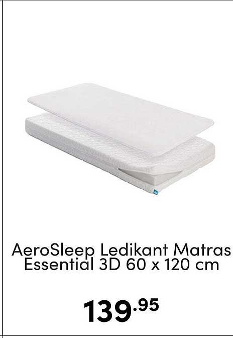 AeroSleep Ledikant Matras Essential 3D 60 X 120 Cm Aanbieding bij Baby ...