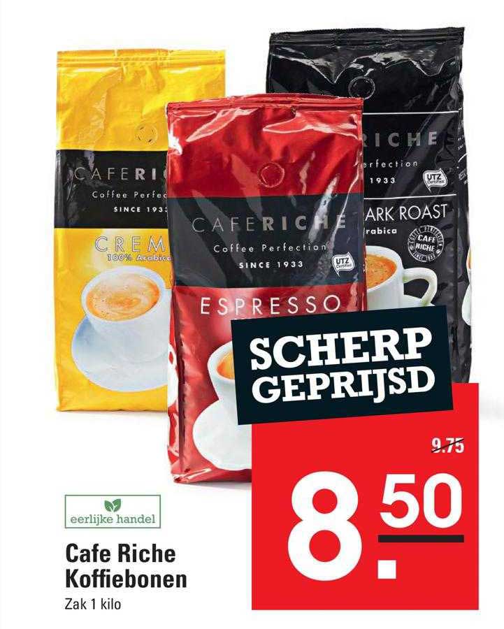 Cafe Riche Koffiebonen Aanbieding bij Sligro - 1Folders.nl