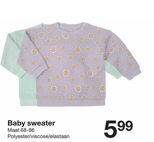 Baby Sweater Aanbieding bij Zeeman - 1Folders.nl