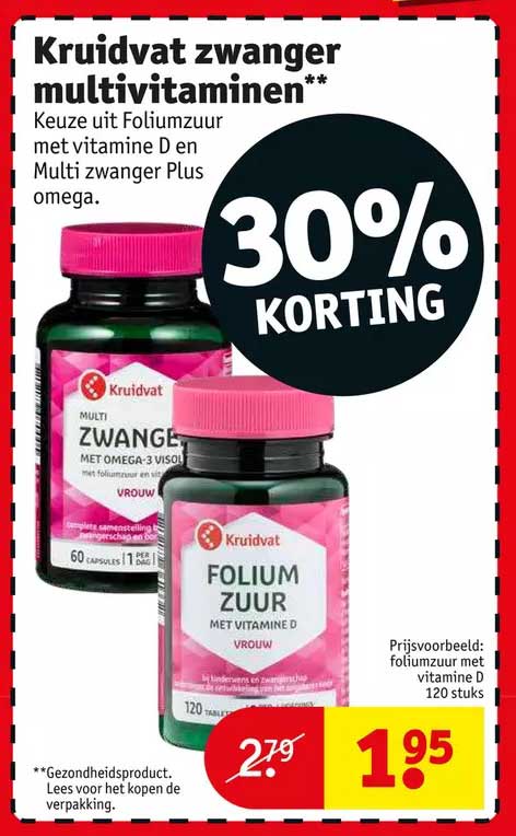 Kruidvat Zwanger Multivitaminen Aanbieding bij Kruidvat - 1Folders.nl