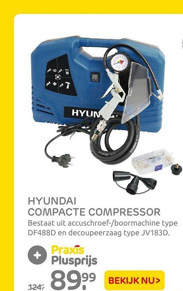 Hyundai Compacte Compressor Aanbieding bij Praxis - 1Folders.nl