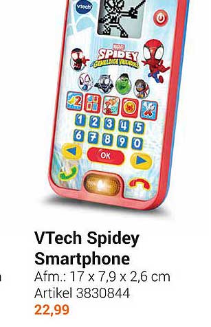 VTech Spidey Smartphone Aanbieding bij Lobbes - 1Folders.nl