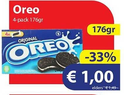 Oreo 4-pack Aanbieding bij Die Grenze - 1Folders.nl
