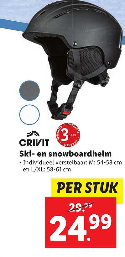 Crivit Ski- En Snowboardhelm Aanbieding bij Lidl - 1Folders.nl