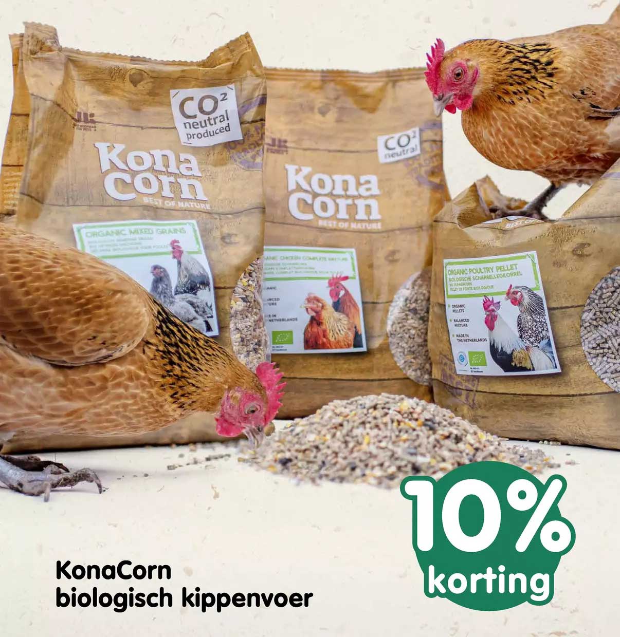 KonaCorn Biologisch Kippenvoer Aanbieding bij Jumper - 1Folders.nl