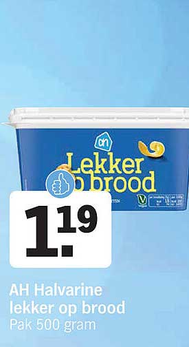 AH Halvarine Lekker Op Brood Aanbieding bij Albert Heijn - 1Folders.nl